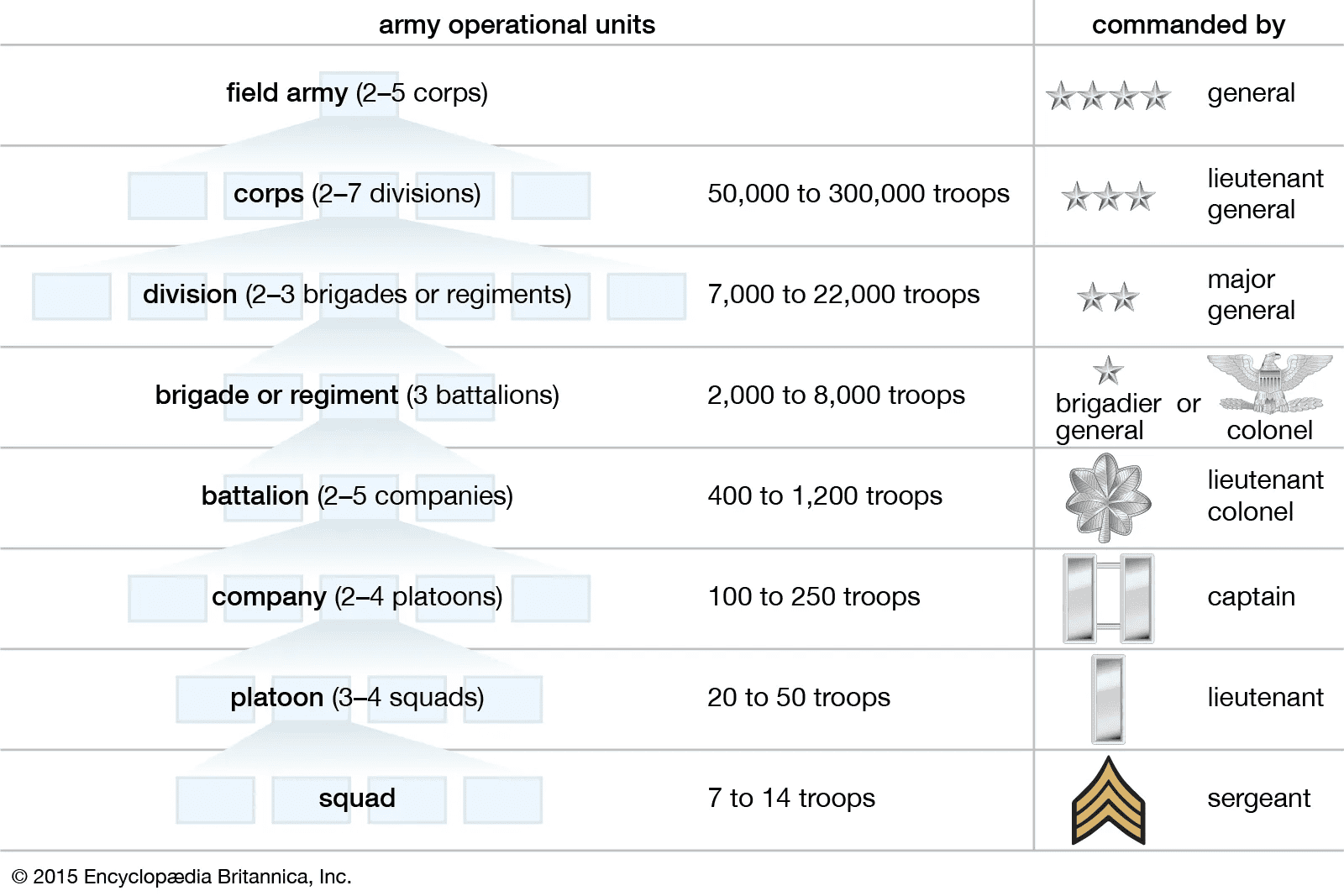 Army Unit Sizes & Structure 2025 - Army PRT