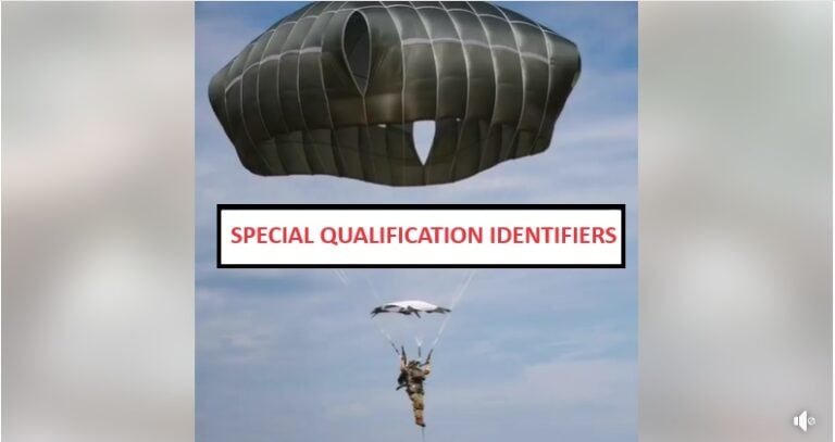 Army SQI List Codes 2024 | Skill Qualification Identifiers